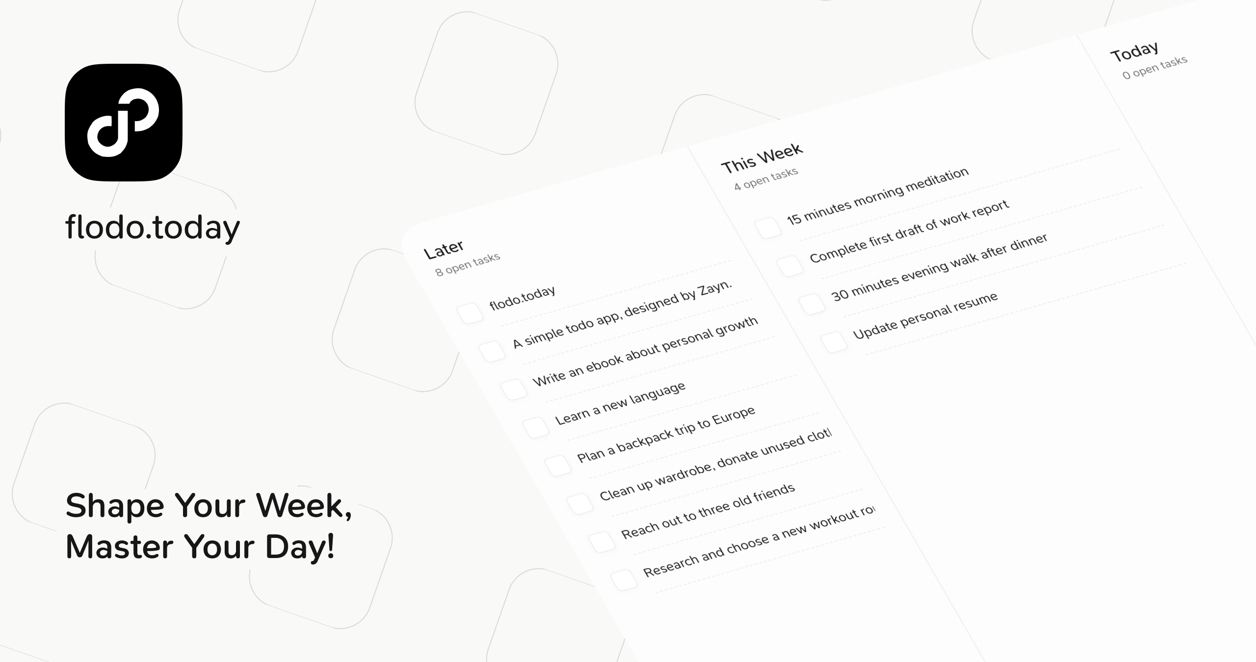 flodo - Shape your week, master your day!